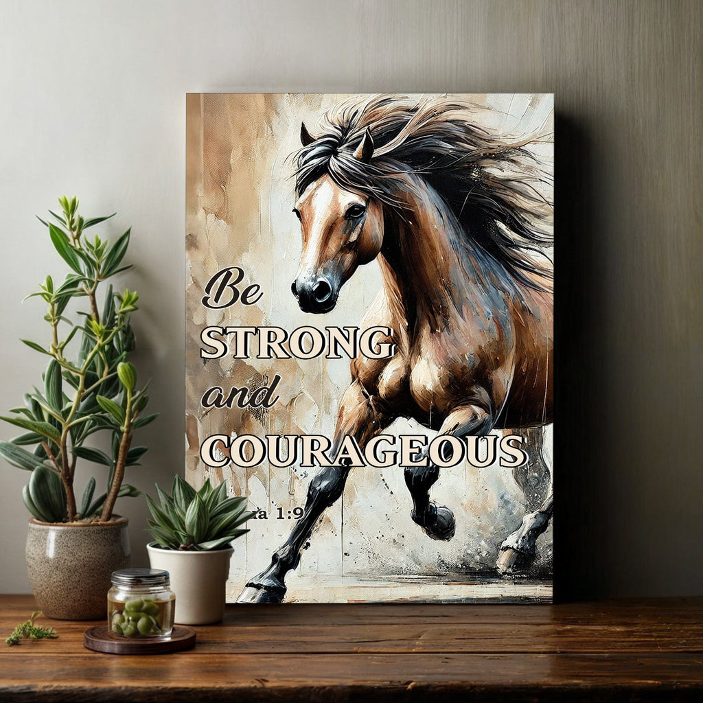 Be Strong And Courageous Faith Sign V – Onassis Krown